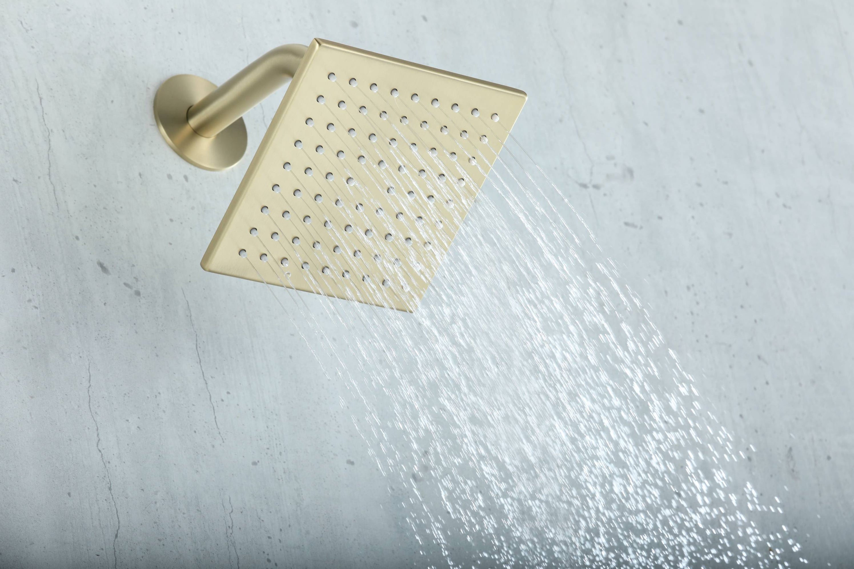 Brushed Gold Ceiling Mount 20'' Or 24'' rainfall waterfall Shower Head ...