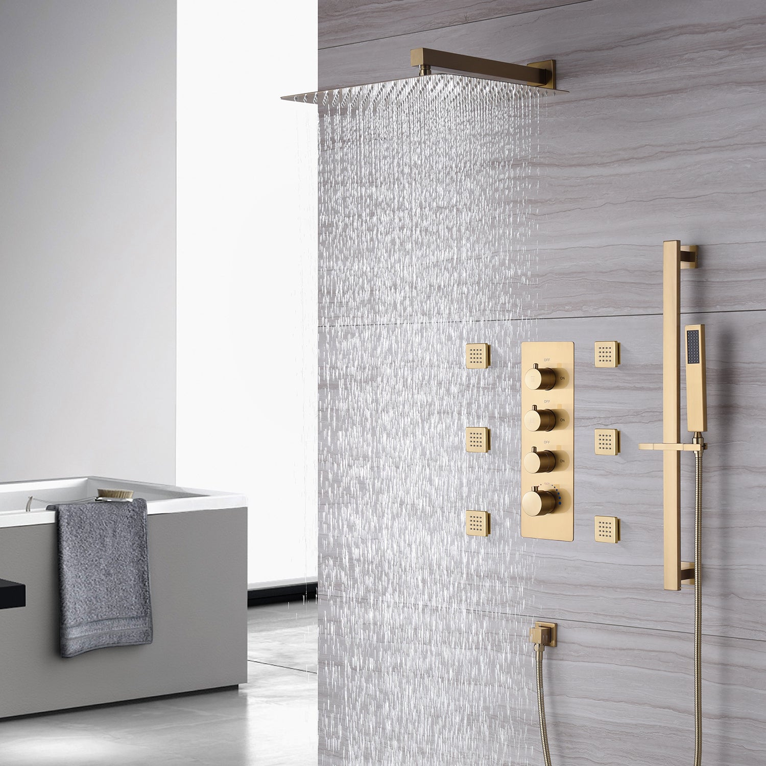 Shower with sliding bar– wonderland shower inc