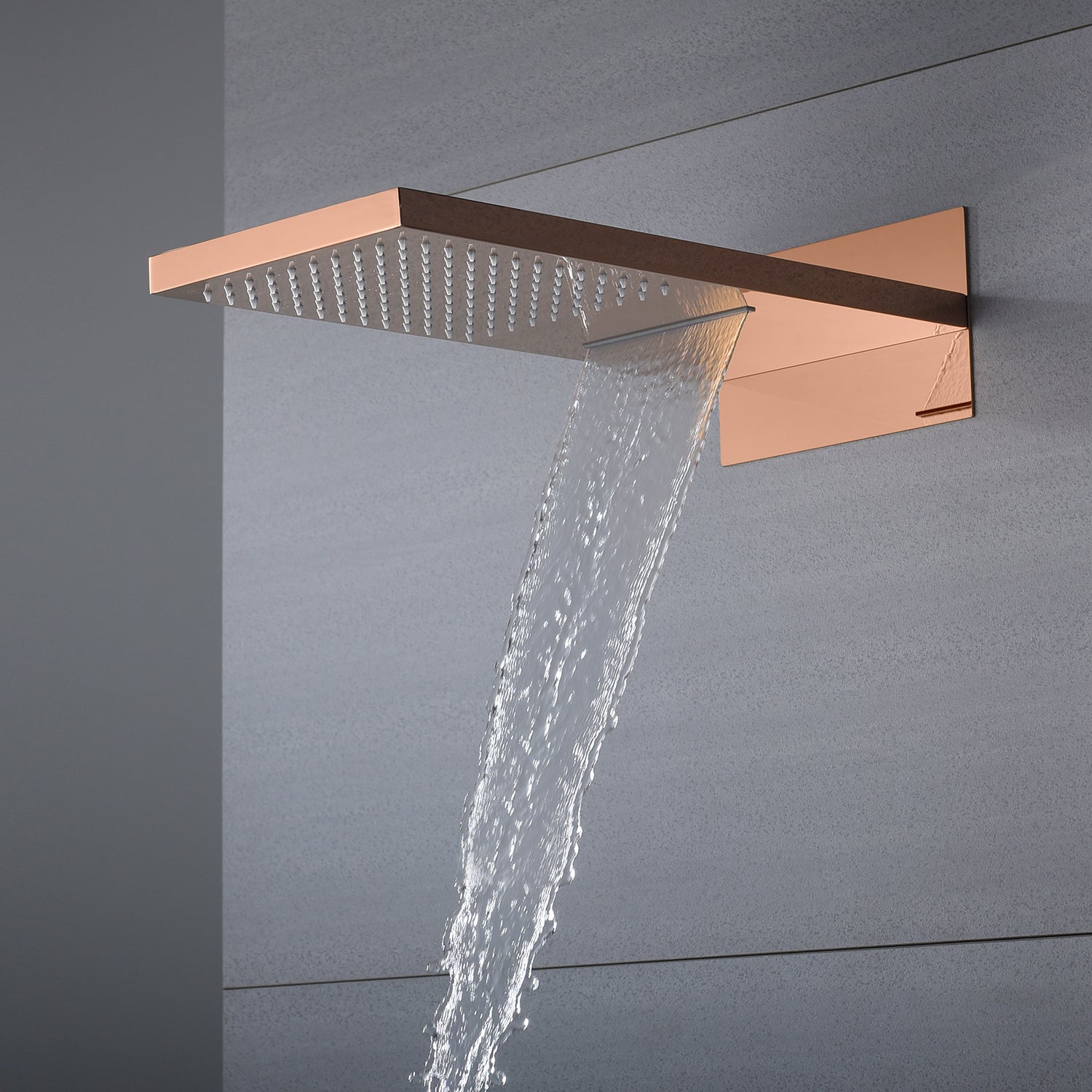 Rose Gold shower faucet– wonderland shower inc